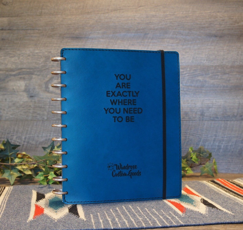 Leather Planner Cover Personalized Discbound Planner Cover | Etsy