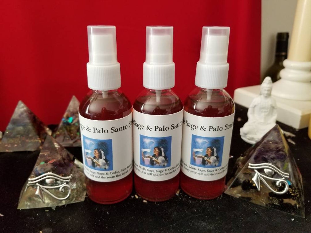 SMUDGE Sage Clearing Spray (1), Sage, Palo Santo, Mugwort, Cedar 2.7 Oz ...