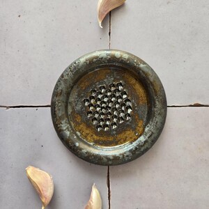 Garlic Grater Plate Handmade Ceramic Zesting Plate Stoneware Garlic ...