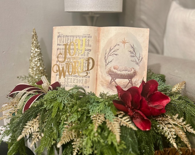 Nativity Centerpiece, Holy Family Arrangement, Christmas Centerpiece ...