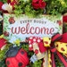 Front Door Decor , Ladybug Decor, Ladybug Wreath, Everyday Door Decor ...