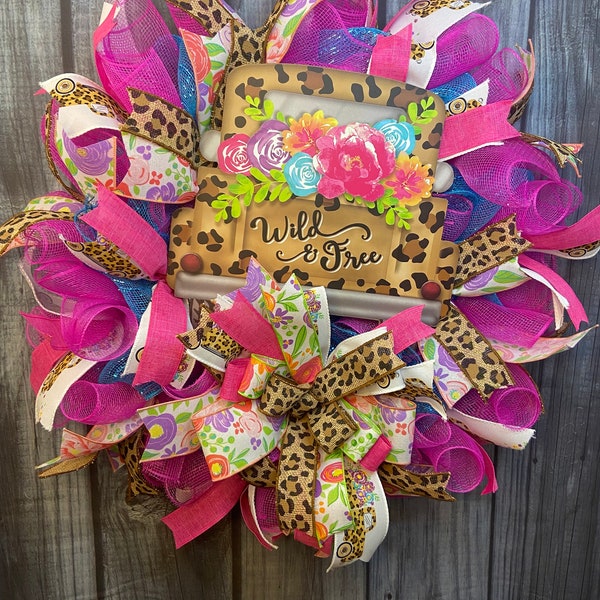 Leopard Print Wreath - Etsy