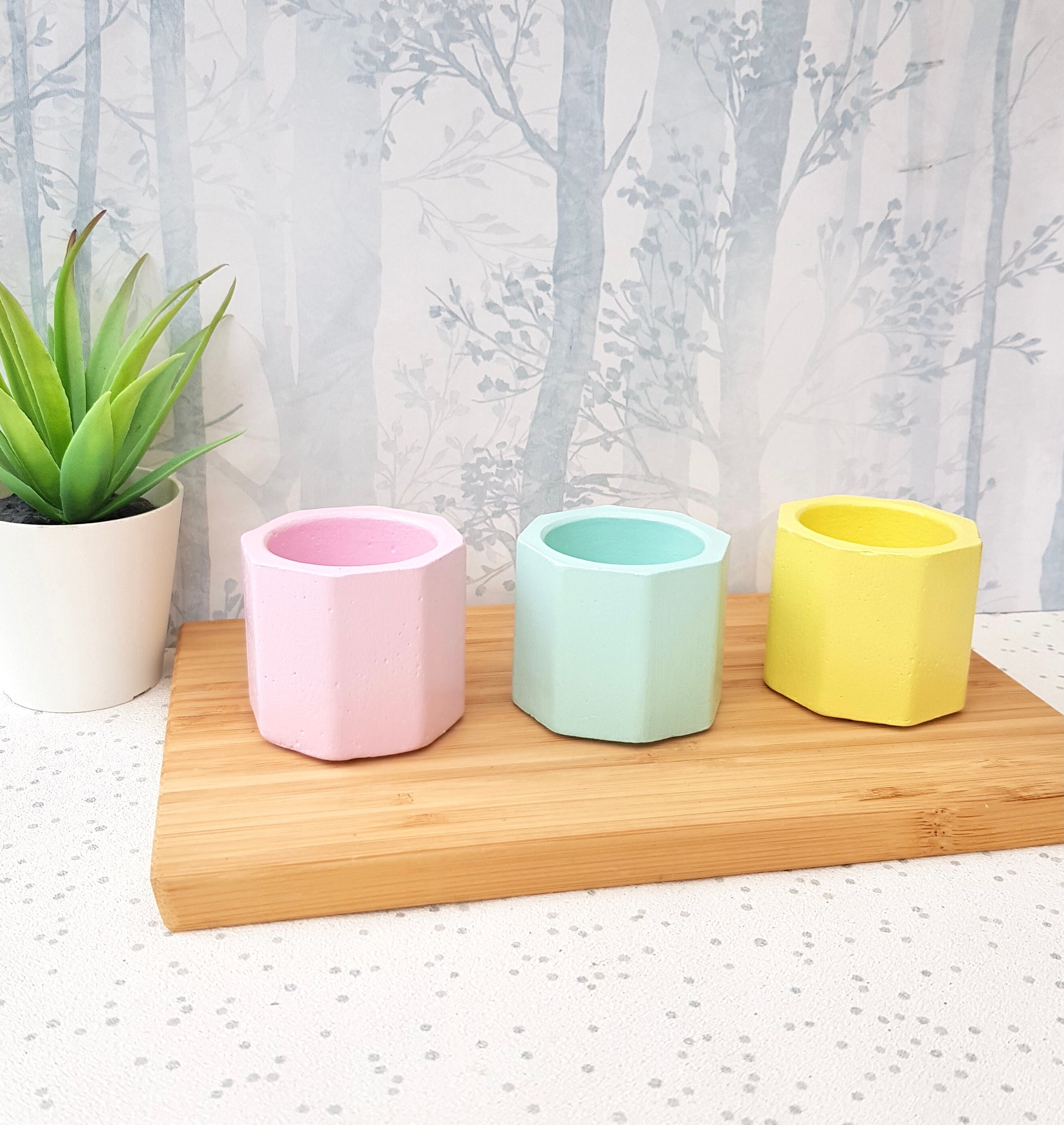 Concrete Gift Set Concrete Desk Accessories Mini Storage | Etsy