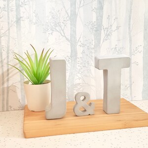 Concrete Letter / Anniversary Gifts / Concrete Gift Set - Etsy UK