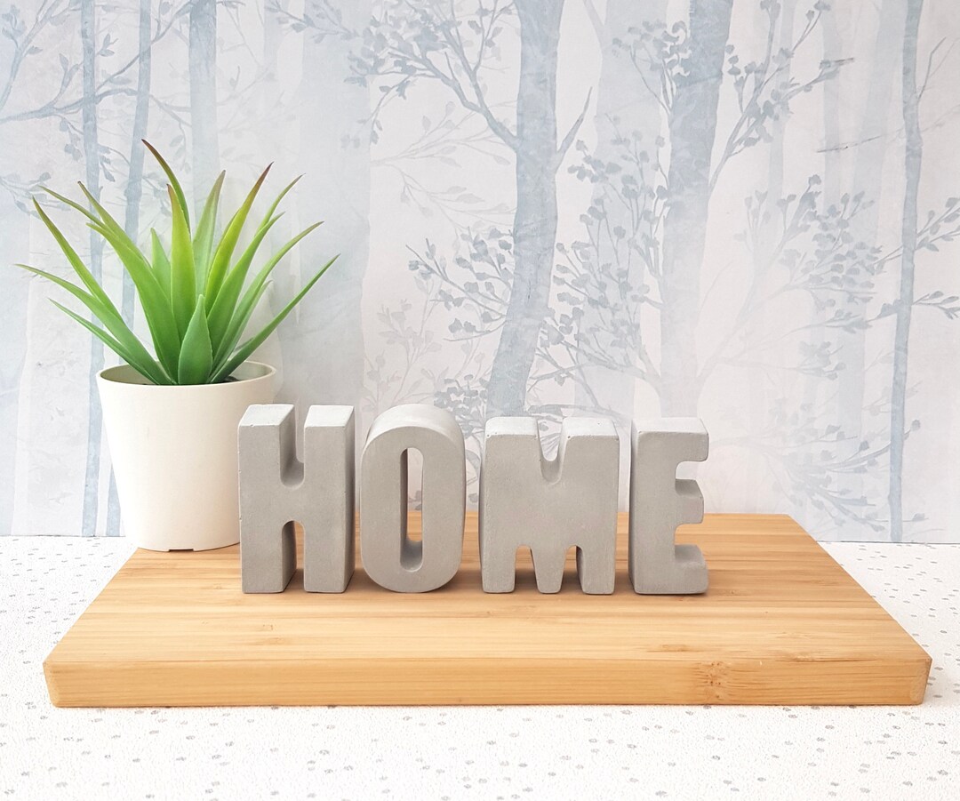 Concrete Letters | HOME | Our First Home | Housewarming Gifts ...