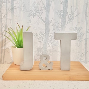Concrete Letter / Anniversary Gifts / Concrete Gift Set - Etsy UK