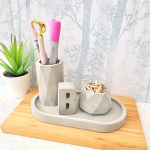 Concrete Gift Set | Concrete Desk Accessories - Etsy UK