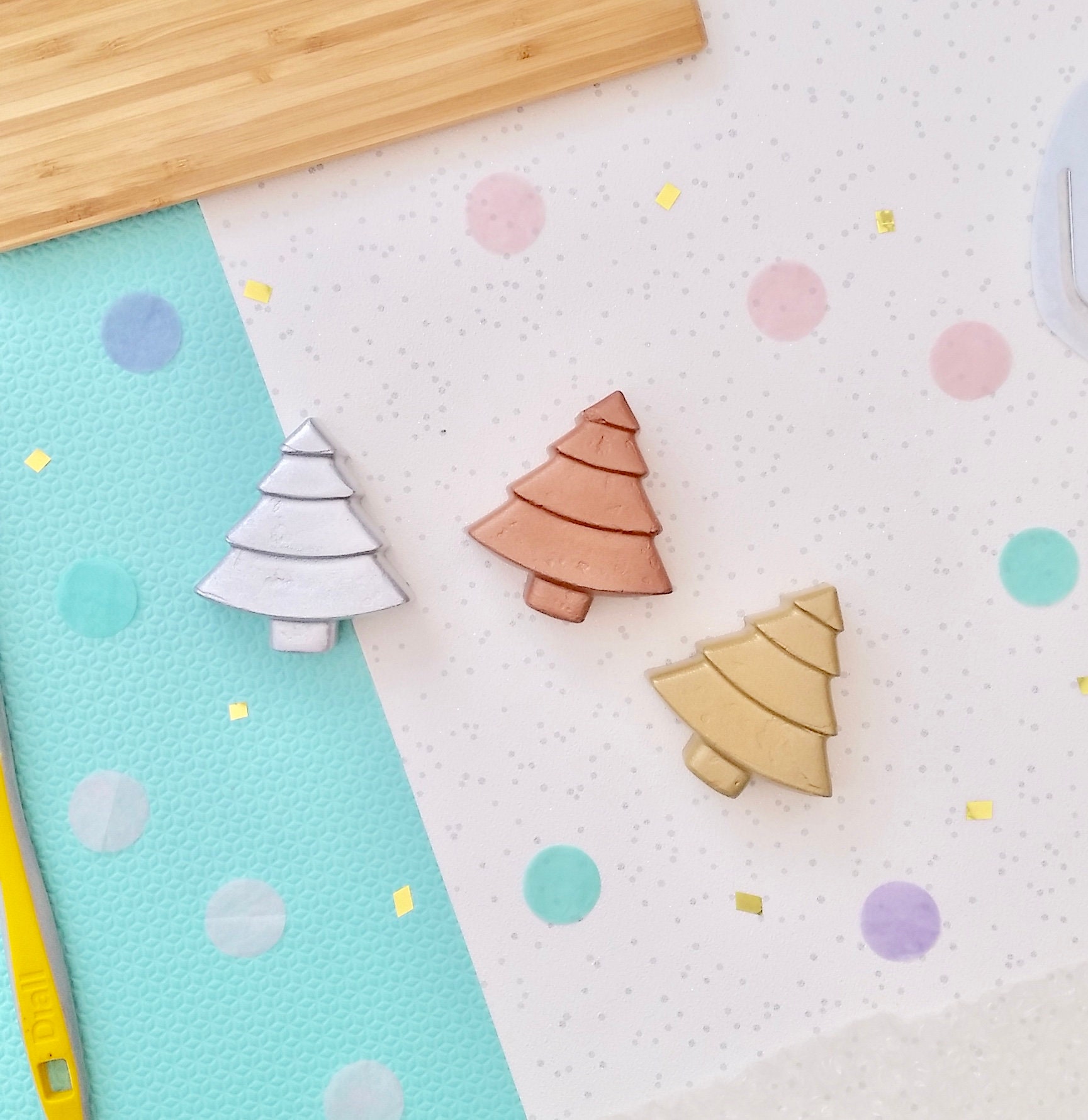 Concrete Gift Set Concrete Christmas Trees Christmas - Etsy UK