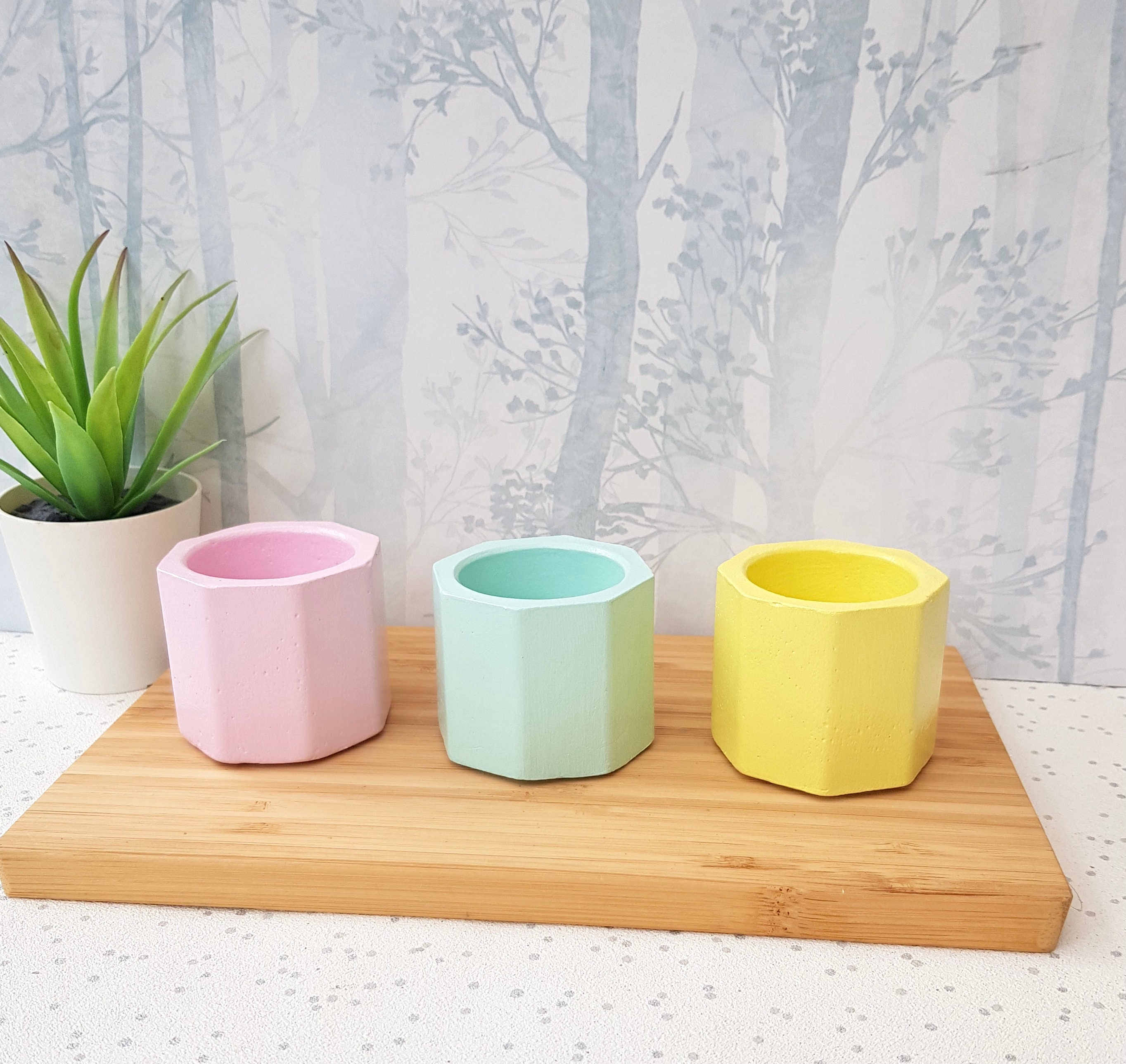 Concrete Gift Set Concrete Desk Accessories Mini Storage | Etsy