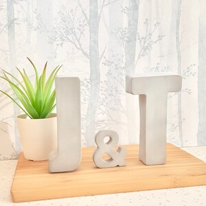 Concrete Letter / Anniversary Gifts / Concrete Gift Set - Etsy UK