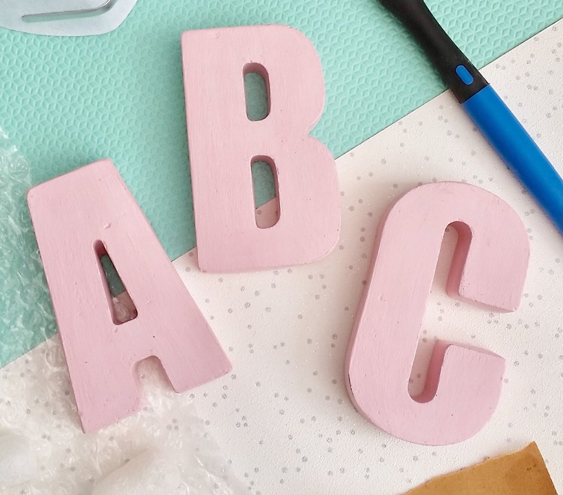 Concrete Letters Freestanding Large | Etsy UK
