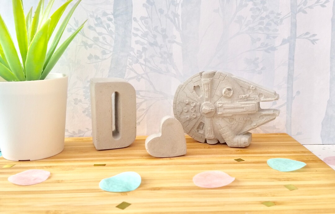 Concrete Letter | Concrete Gift Set | Boyfriend Gifts - Etsy