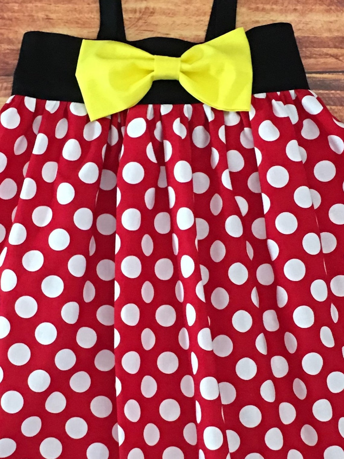 Red Minnie Mouse Birthday Dress Polka Dot Dress Minnie Mouse | Etsy