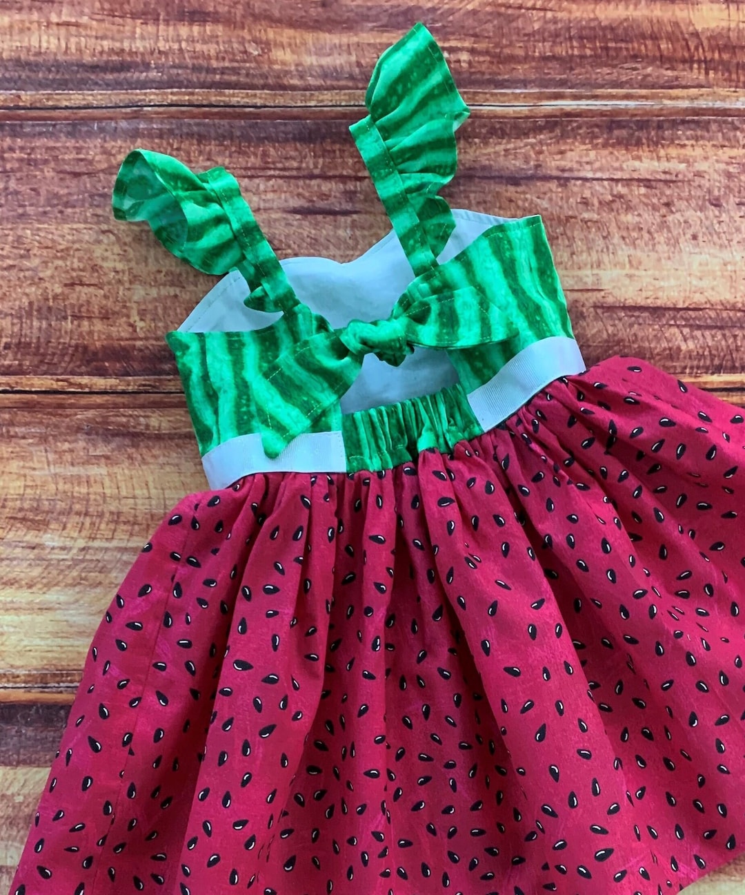 Girls Watermelon Dress, One in a Melon Birthday, Watermelon Tank Twirl ...