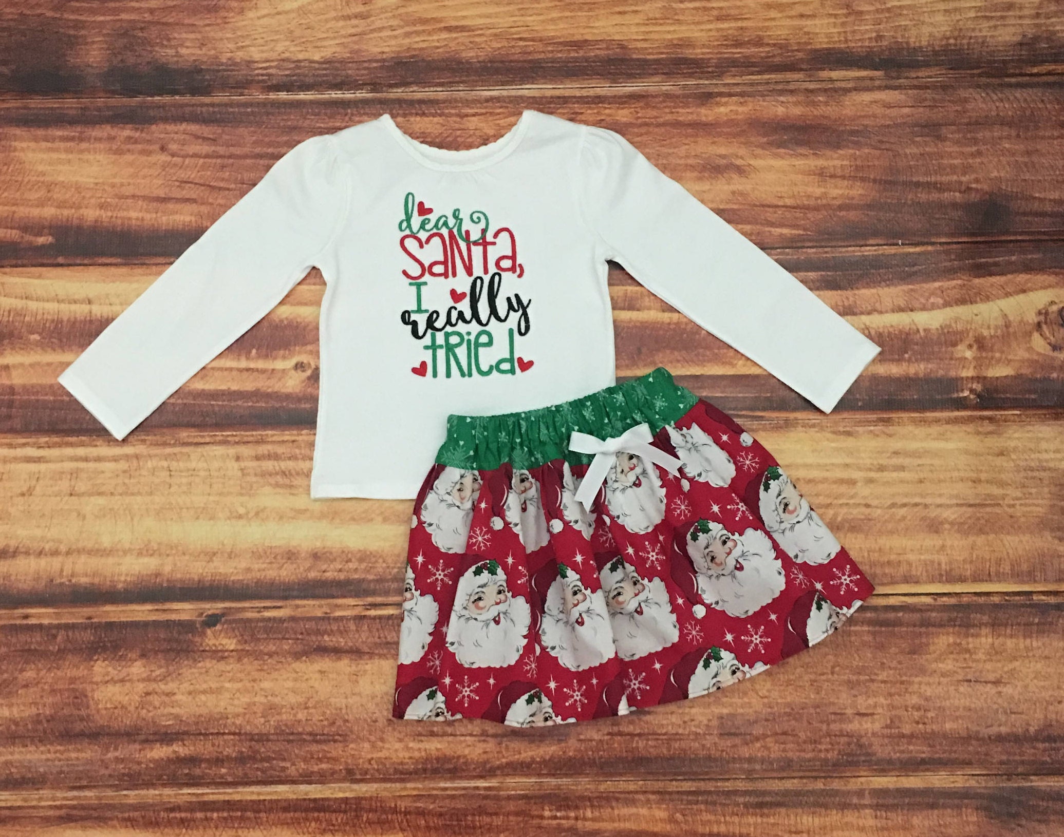 Girl Santa Outfit Christmas Photo Shoot Christmas Baby Girl | Etsy