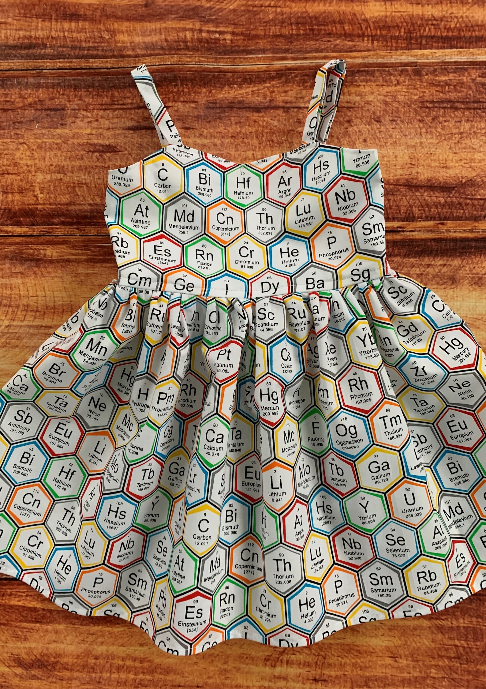 Science Dress, Chemistry Dress for Girl, STEM Dress, Periodic Table of ...