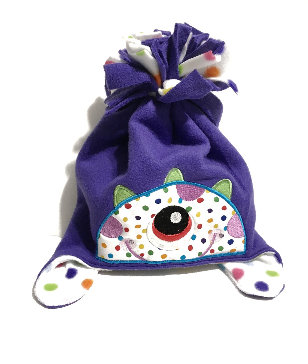 Monster Hat, Toddler Boys Hat, Winter Hat for Boys, Toddler Fleece Hat ...