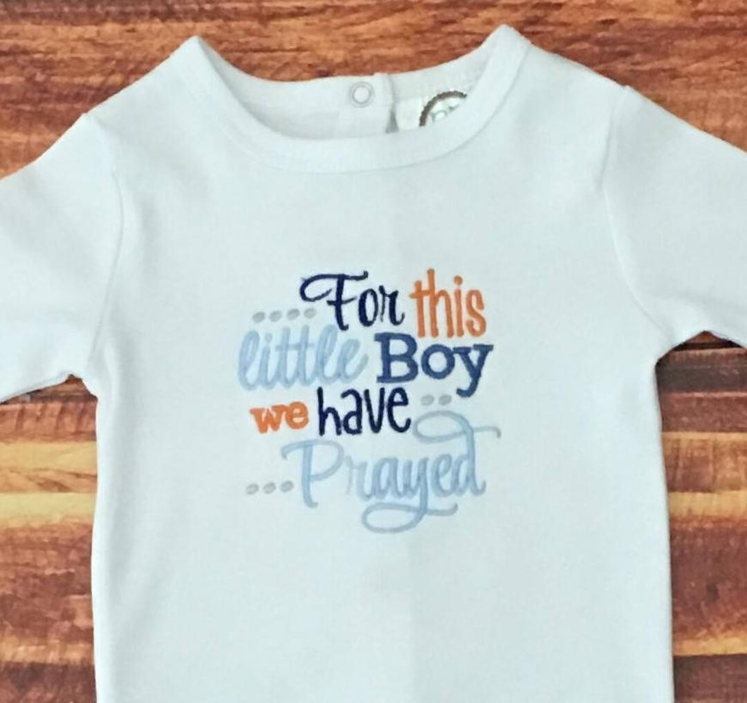 Religious Baby Gift, Rainbow Baby, for This Child We Have Prayed ...