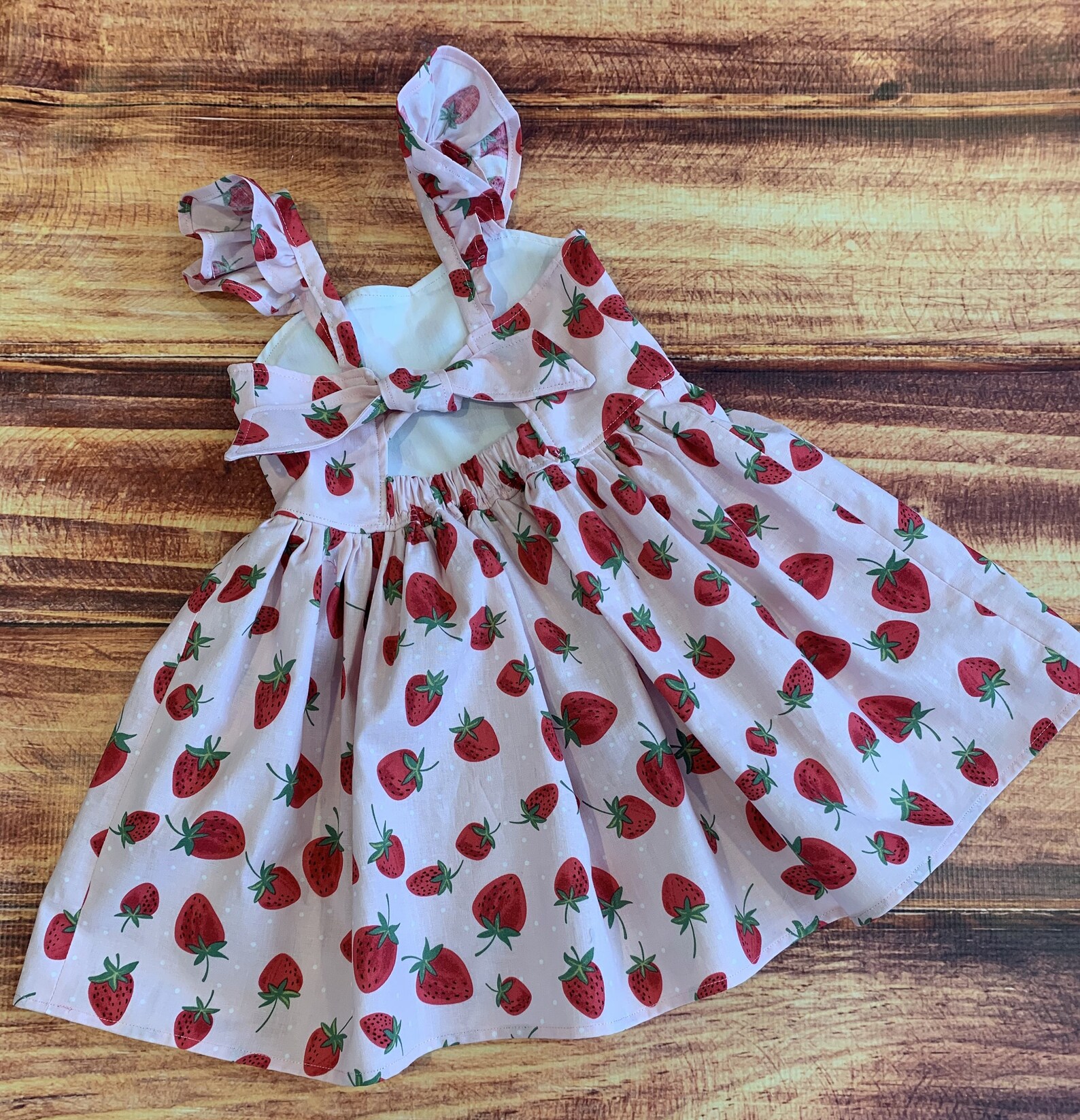 Strawberry Twirly Dress, Berry First Birthday, Summer Berry Dress ...