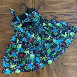 Dinosaur Twirly Dress, Dinosaur Dress for Girls, Dinosaur Gift for Girl ...