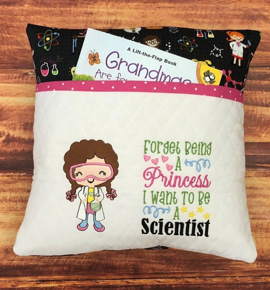 Girl Scientist, Science Birthday, Girl Science Party, Science Pillow ...