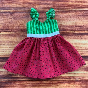 Girls Watermelon Dress, One in a Melon Birthday, Watermelon Tank Twirl ...