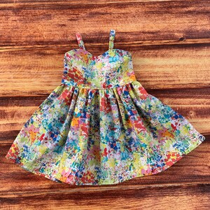 Paint Splatter Dress, Art Party Birthday Outfit for Girls, Spring ...