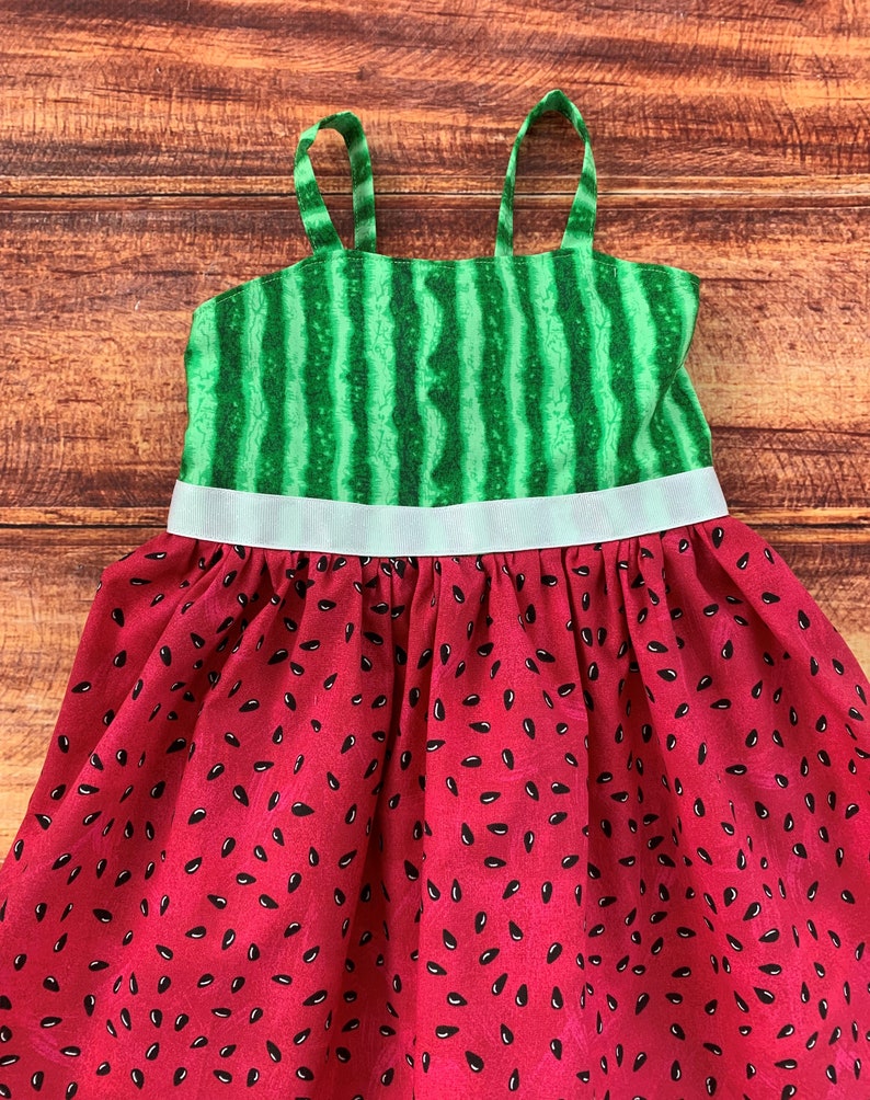 Girls Watermelon Dress, One in a Melon Birthday, Watermelon Tank Twirl ...