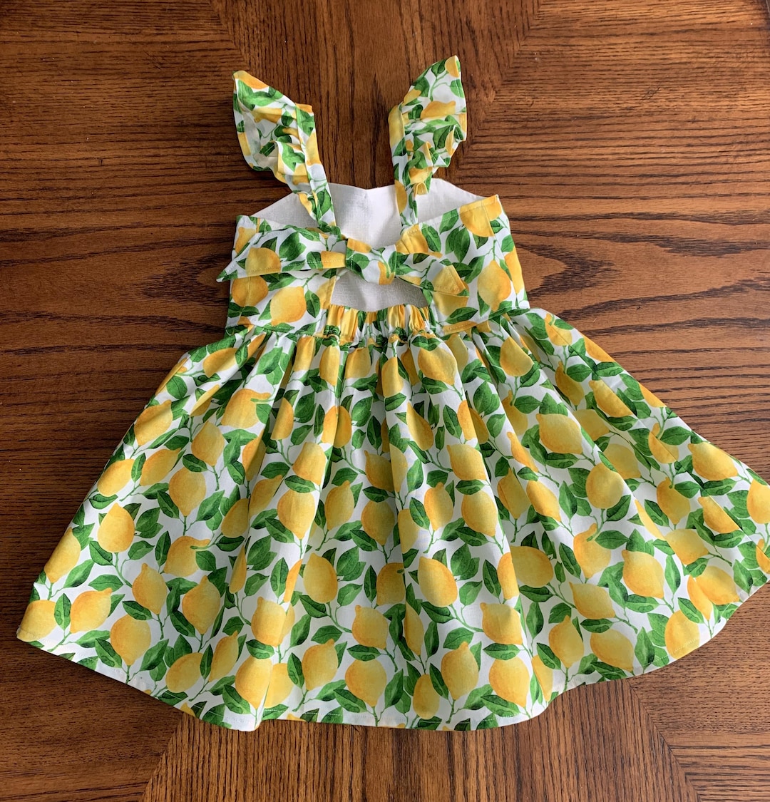 Lemon Twirly Dress for Girls, Lemonade Stand Outfit, Girls Lemonade ...