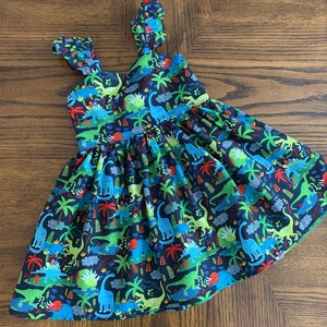Dinosaur Twirly Dress, Dinosaur Dress for Girls, Dinosaur Gift for Girl ...