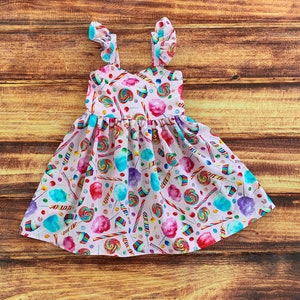 Candy Dress for Girls, Two Sweet Birthday Dress, Toddler Candy Dress ...