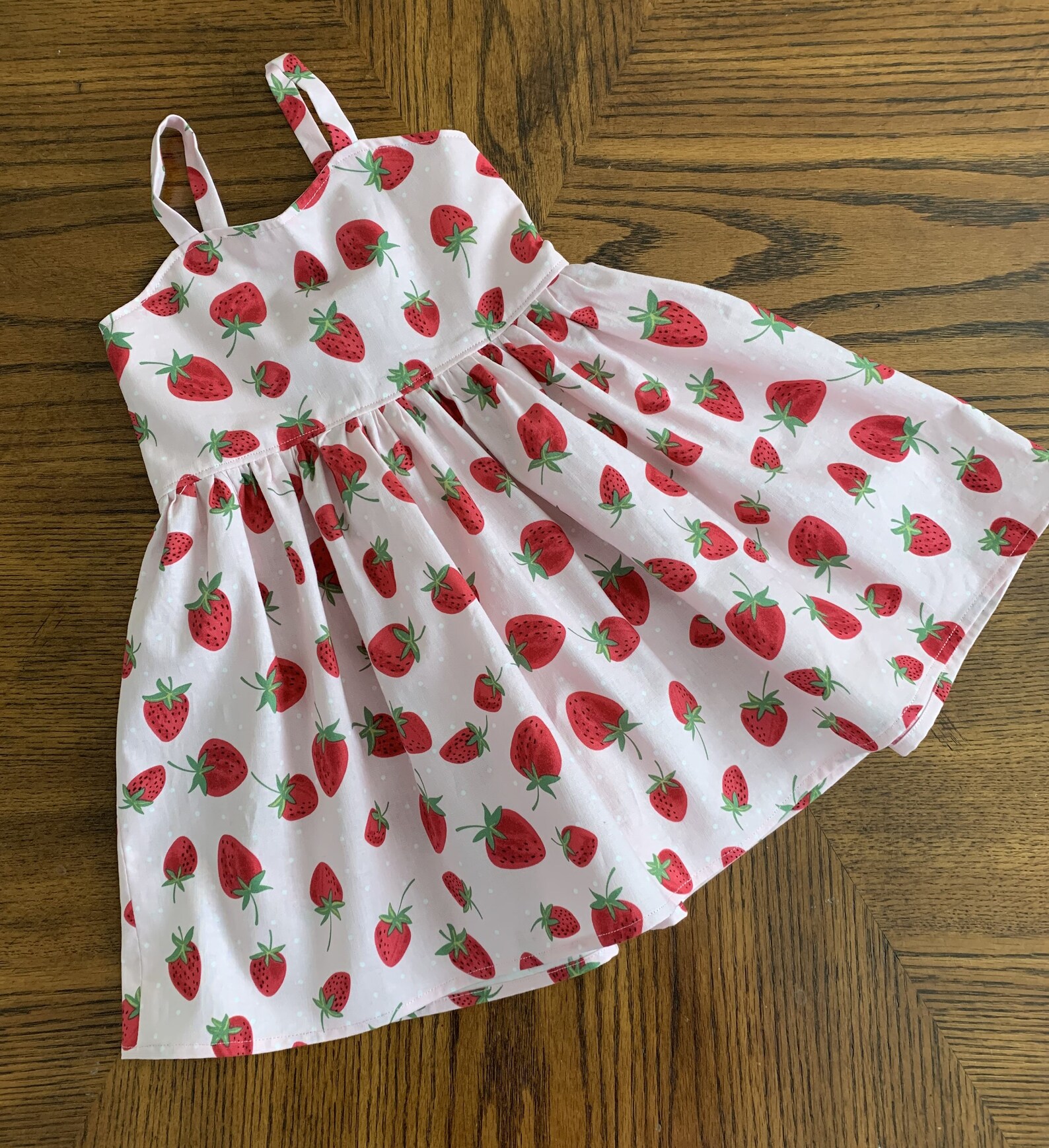 Strawberry Twirly Dress, Berry First Birthday, Summer Berry Dress ...