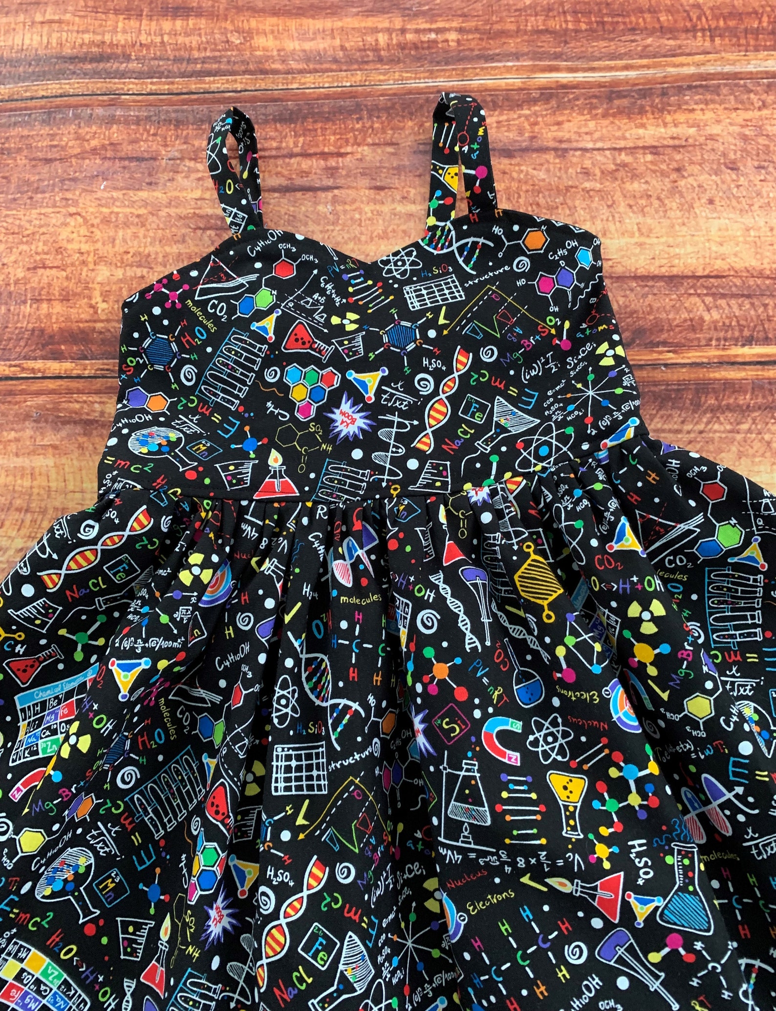 Science Dress, Chemistry Dress for Girl, STEM Dress, Periodic Table of ...