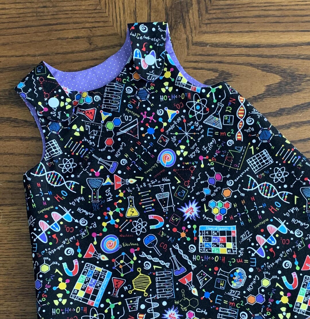 Science Baby Gift, Science Baby Shower, Baby Pinafore Dress, Science ...