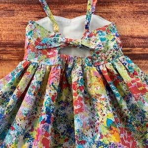 Paint Splatter Dress, Art Party Birthday Outfit for Girls, Spring ...