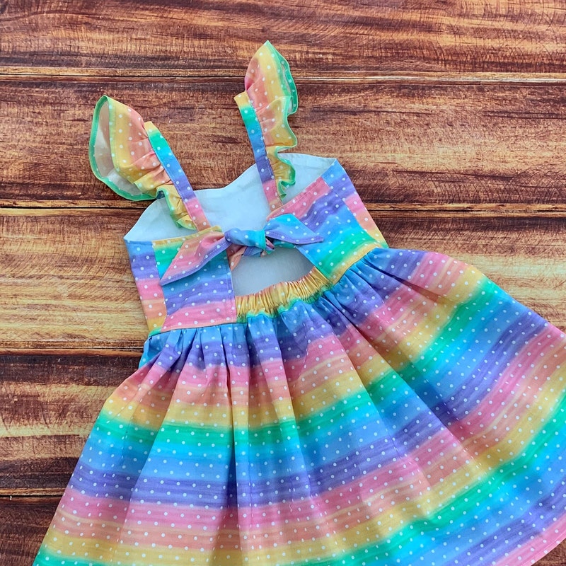 Rainbow Dress - Etsy