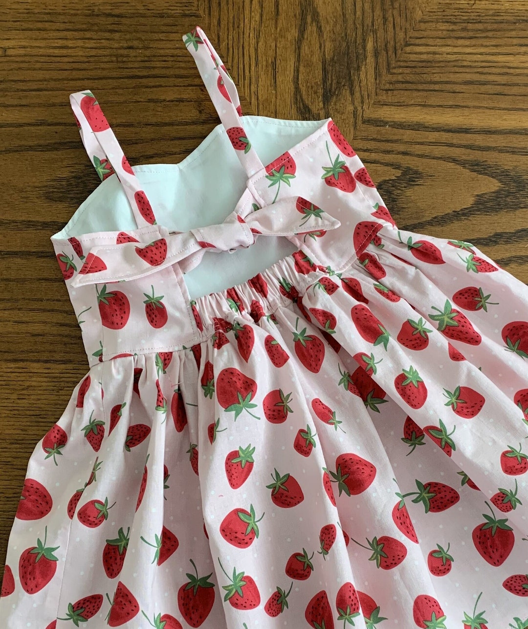 Strawberry Twirly Dress, Berry First Birthday, Summer Berry Dress ...