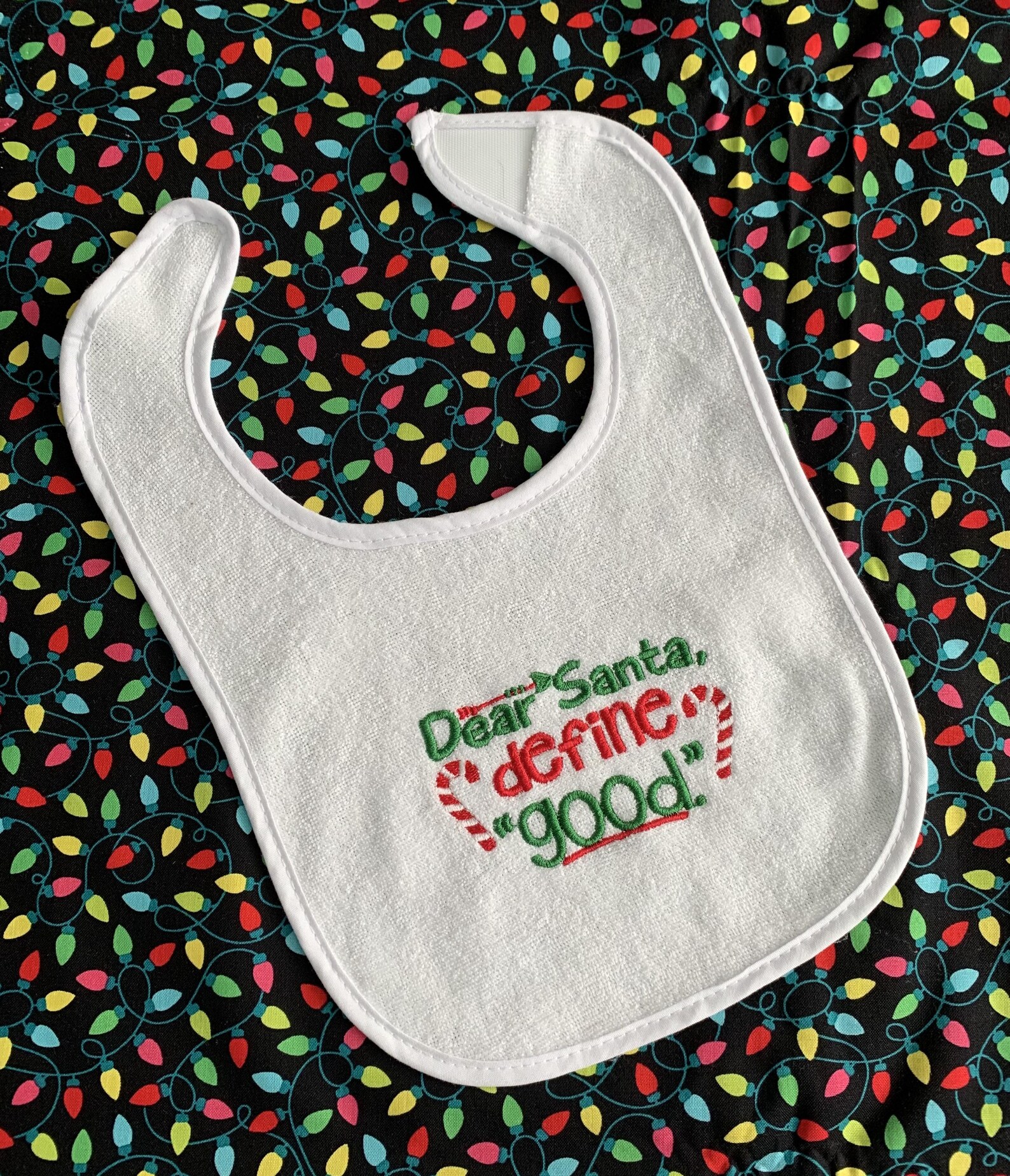 Funny Christmas Baby Bib, First Christmas, Santa Bib, Baby Christmas ...