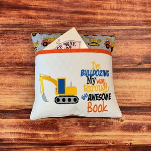 Construction Truck Pillow, Bulldozer Pillow, Truck Pillowcase, Dump ...