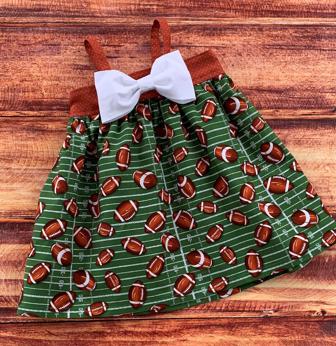 Football Dress, Football Fan Baby Dress, Cheerleader Dress, Glitter ...