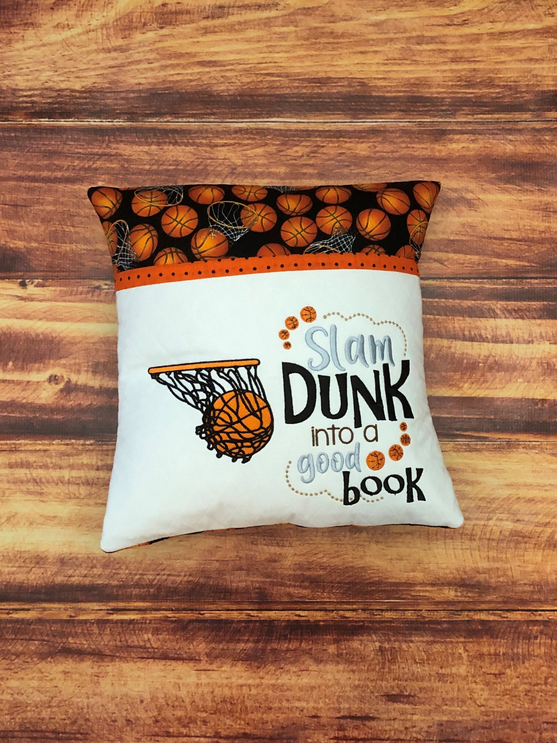Basketball Pillow, Basketball Pillowcase, Basketball Reading Pillow ...