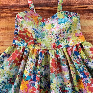 Paint Splatter Dress, Art Party Birthday Outfit for Girls, Spring ...