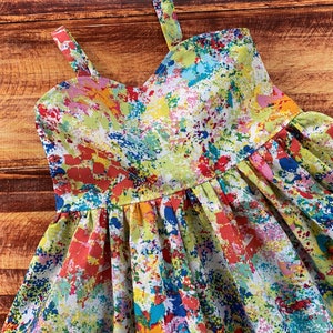 Paint Splatter Dress, Spring Dresses for Girls, Paint Party Birthday ...