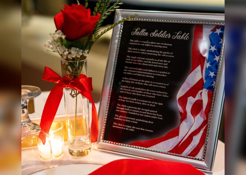 Fallen Soldier Memorial Sign | White Background | Digital Download ...