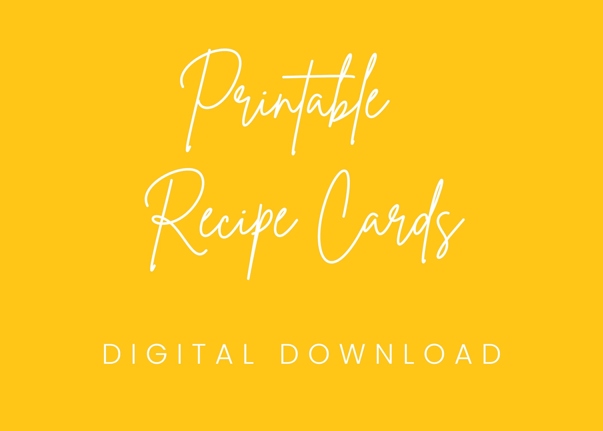 Lemon Recipe Cards Easy At-home Printable 4x6 Digital Download - Etsy