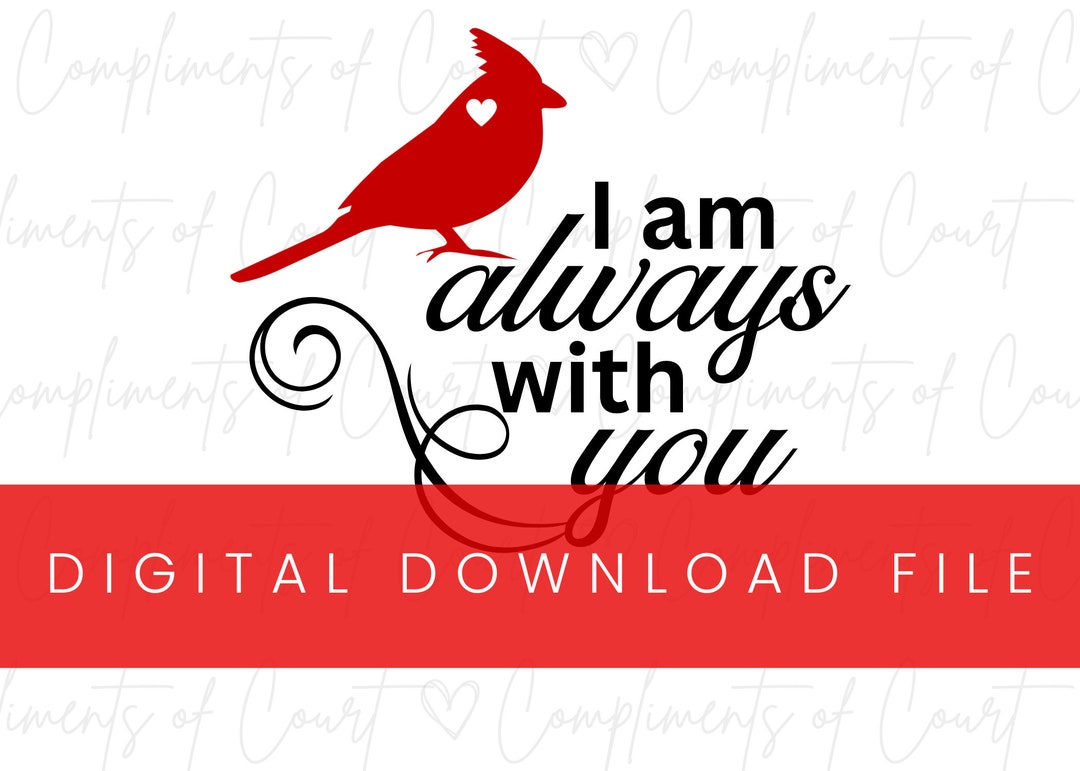 Cardinal Memorial Svg Memorial Svg / PNG, Cardinal Svg / PNG, Red ...