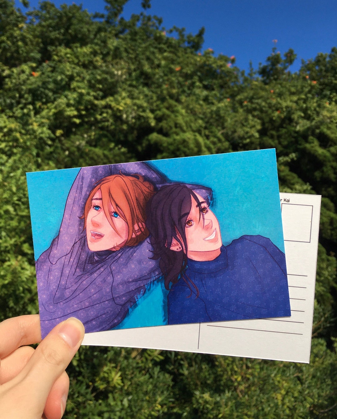 Tyler & Casey Postcards Matte 4x6 Illustrated Character - Etsy