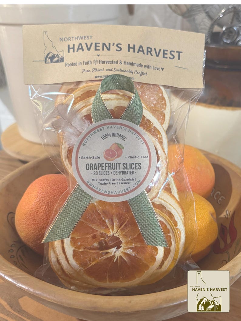 Organic Dried Grapefruit Slices (20 Count) – Fall Decor, Cocktail ...
