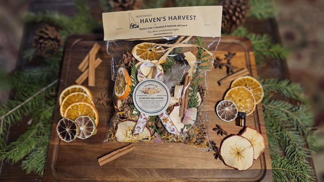 Organic Christmas Potpourri: Natural Home Scent With Essential Oil - Etsy
