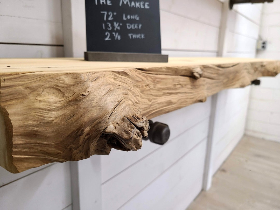 Thick Deep Timber Fireplace Mantel, 6 Foot Rustic Mantel, Antique Beam ...